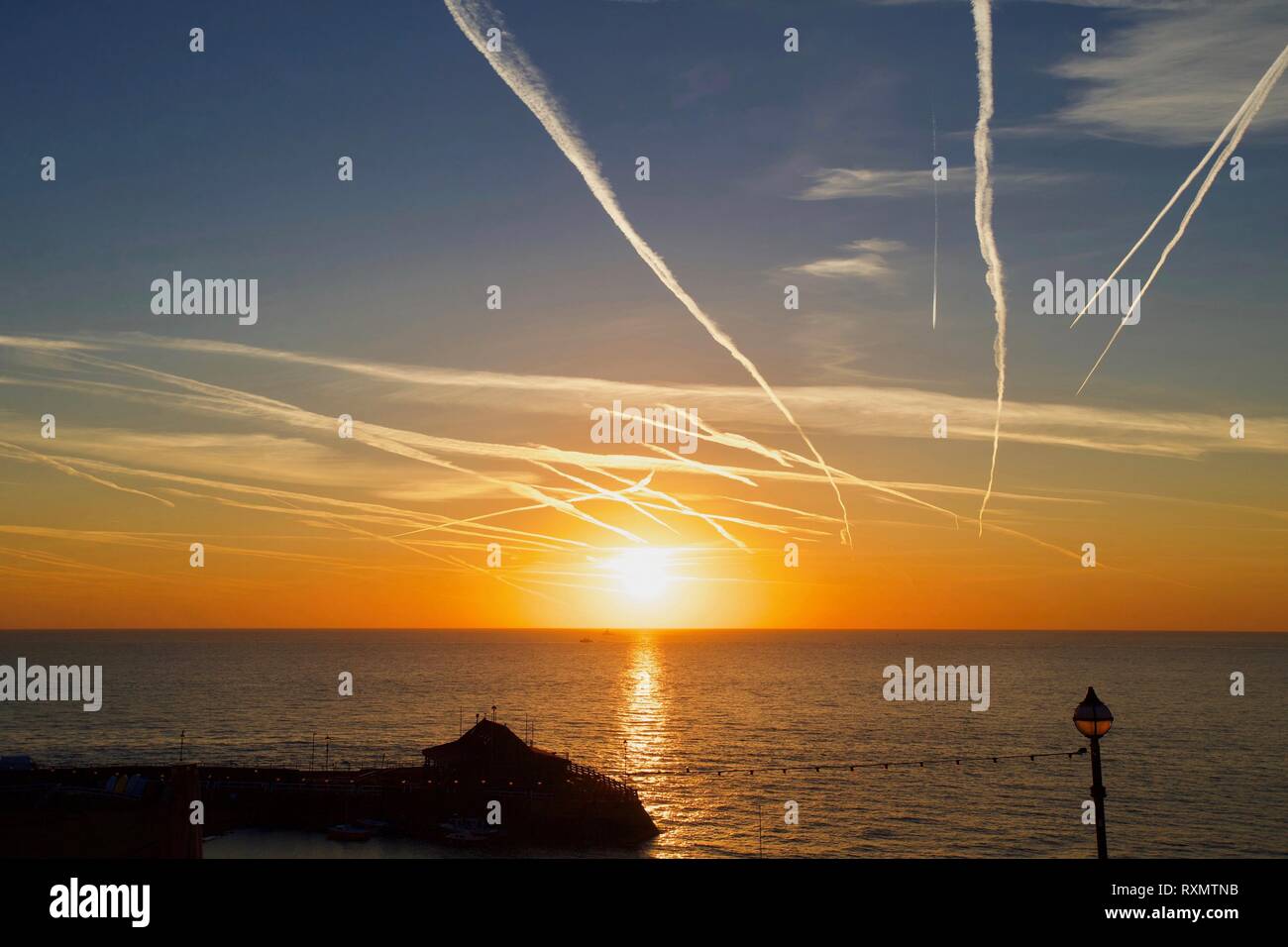 Sunset over Broadstairs, Kent, England Stock Photo - Alamy