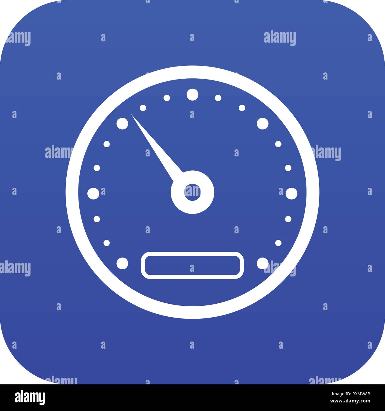 Speedometer icon digital blue Stock Vector Image & Art - Alamy