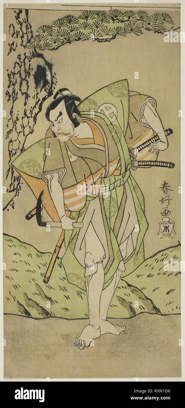 The Actor Otani Hiroemon III as Osada no Zenjo Kagemune in the Play Izu ...