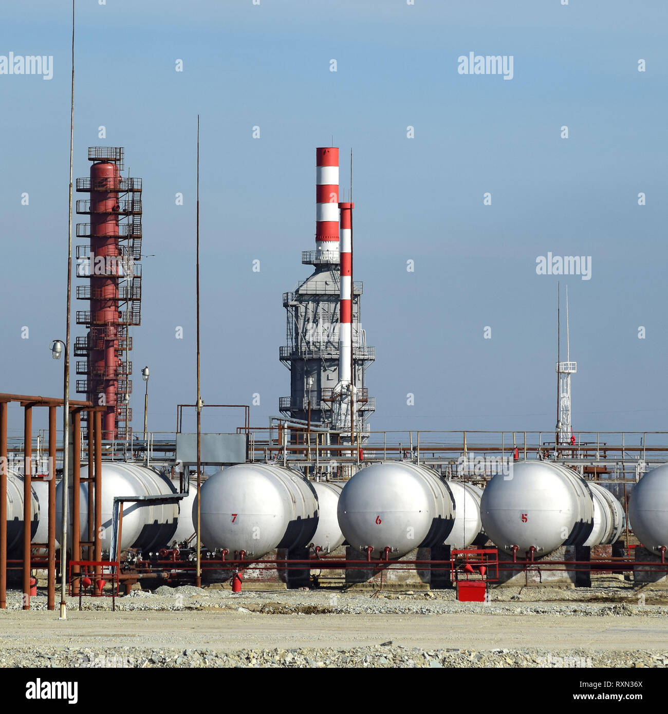 Overpass loading of oil products and fuel storage vessels. The ...