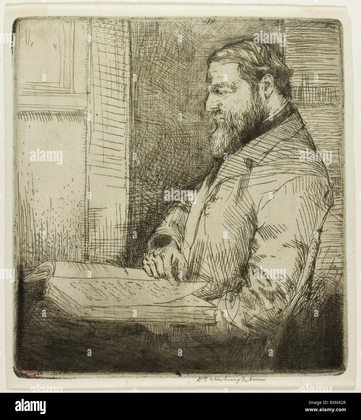 Portrait of French Student. Donald Shaw MacLaughlan; American, born ...