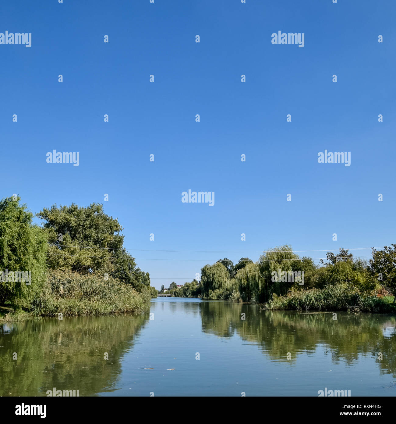 Poltava Yerik. Landscape river, water and trees Stock Photo - Alamy