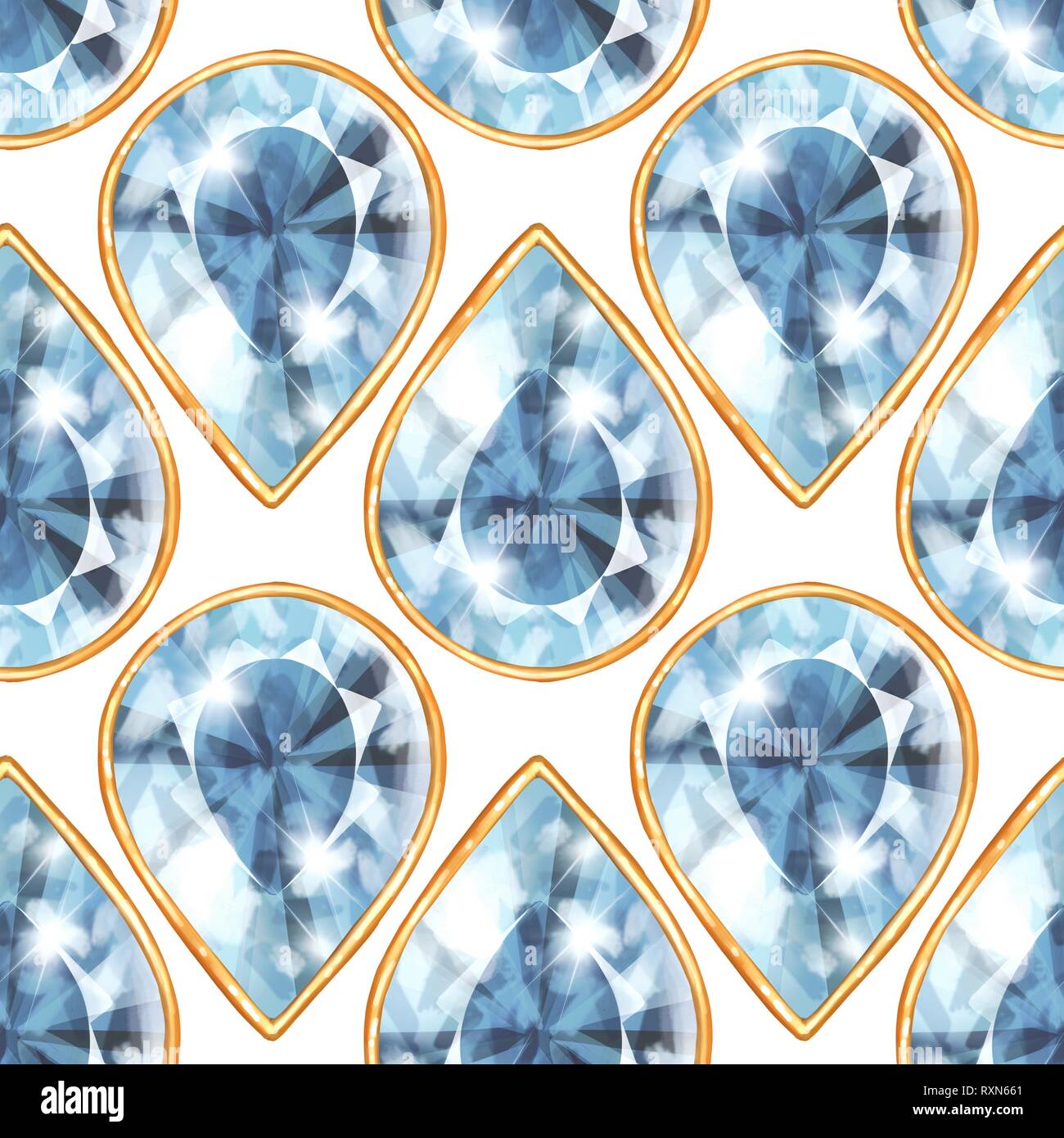 Seamless diamond gemstones background Stock Photo - Alamy