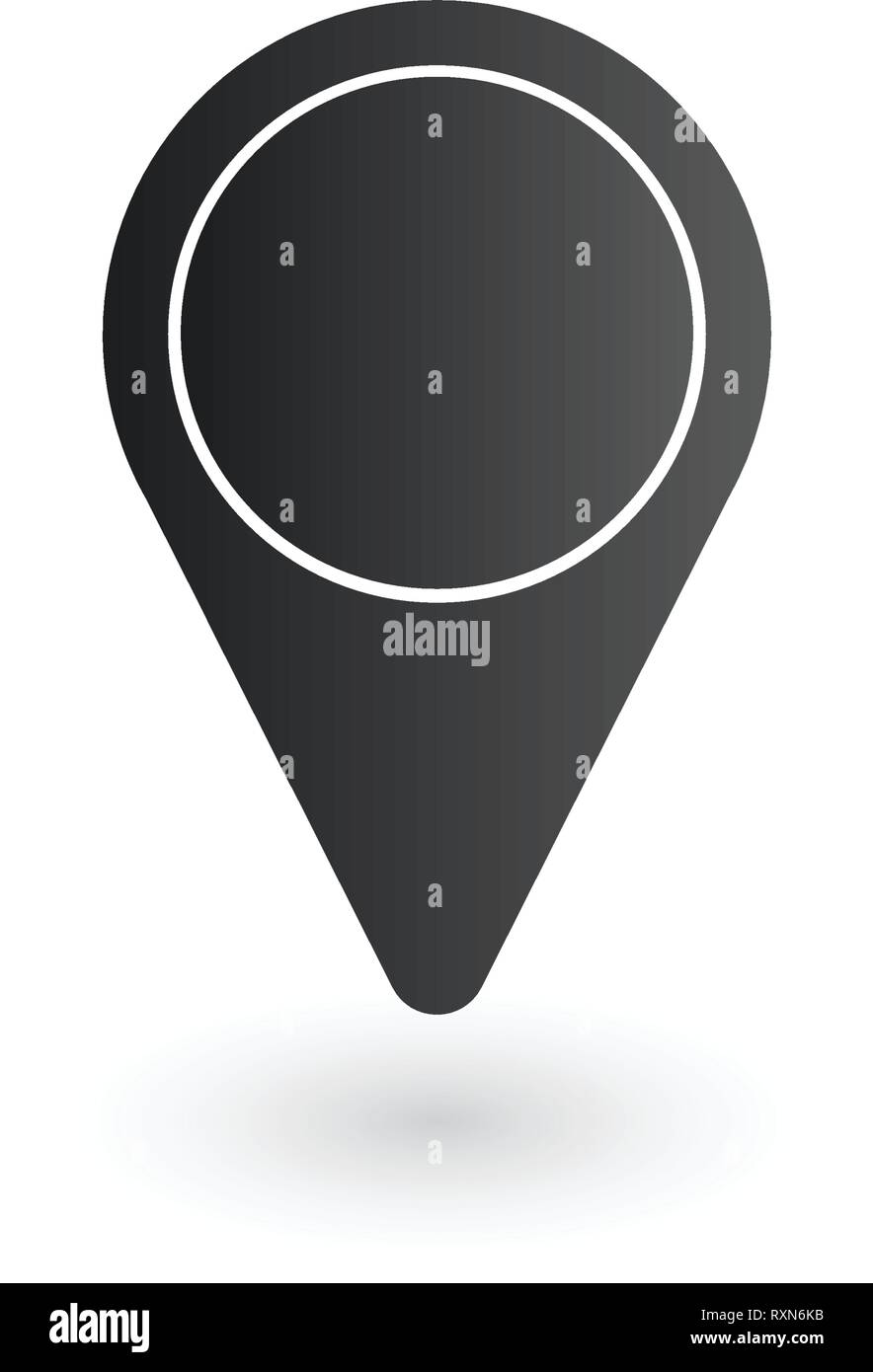 Map marker, map pin vector. Vector illustration isolated on white Stock ...