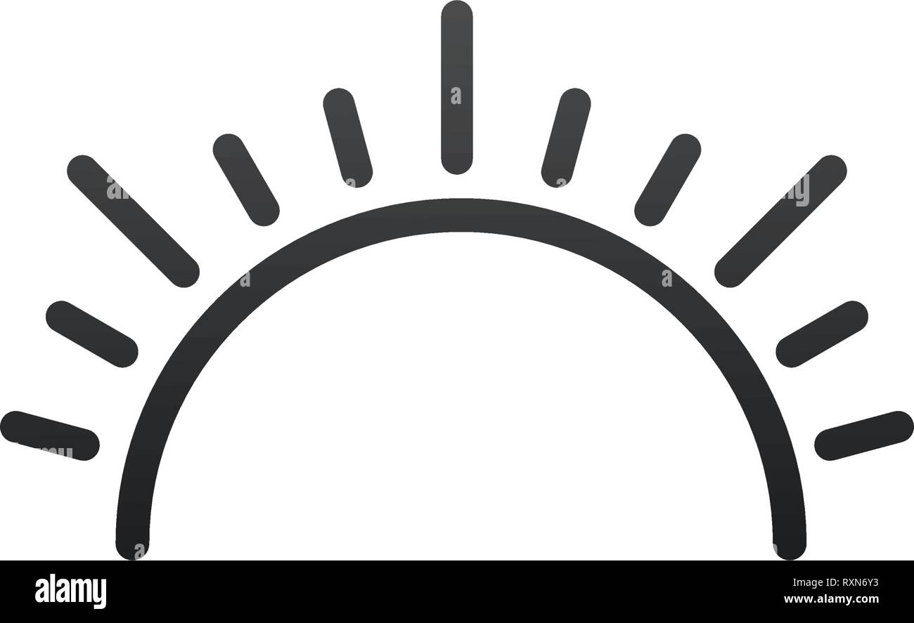 Sunrise Clipart Black And White