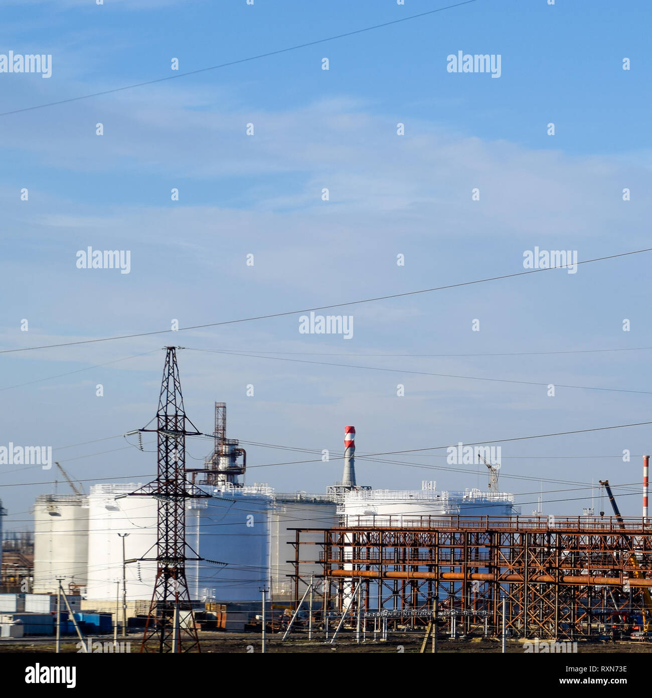 Tank the vertical steel. Capacities for storage of oil, gasoline ...