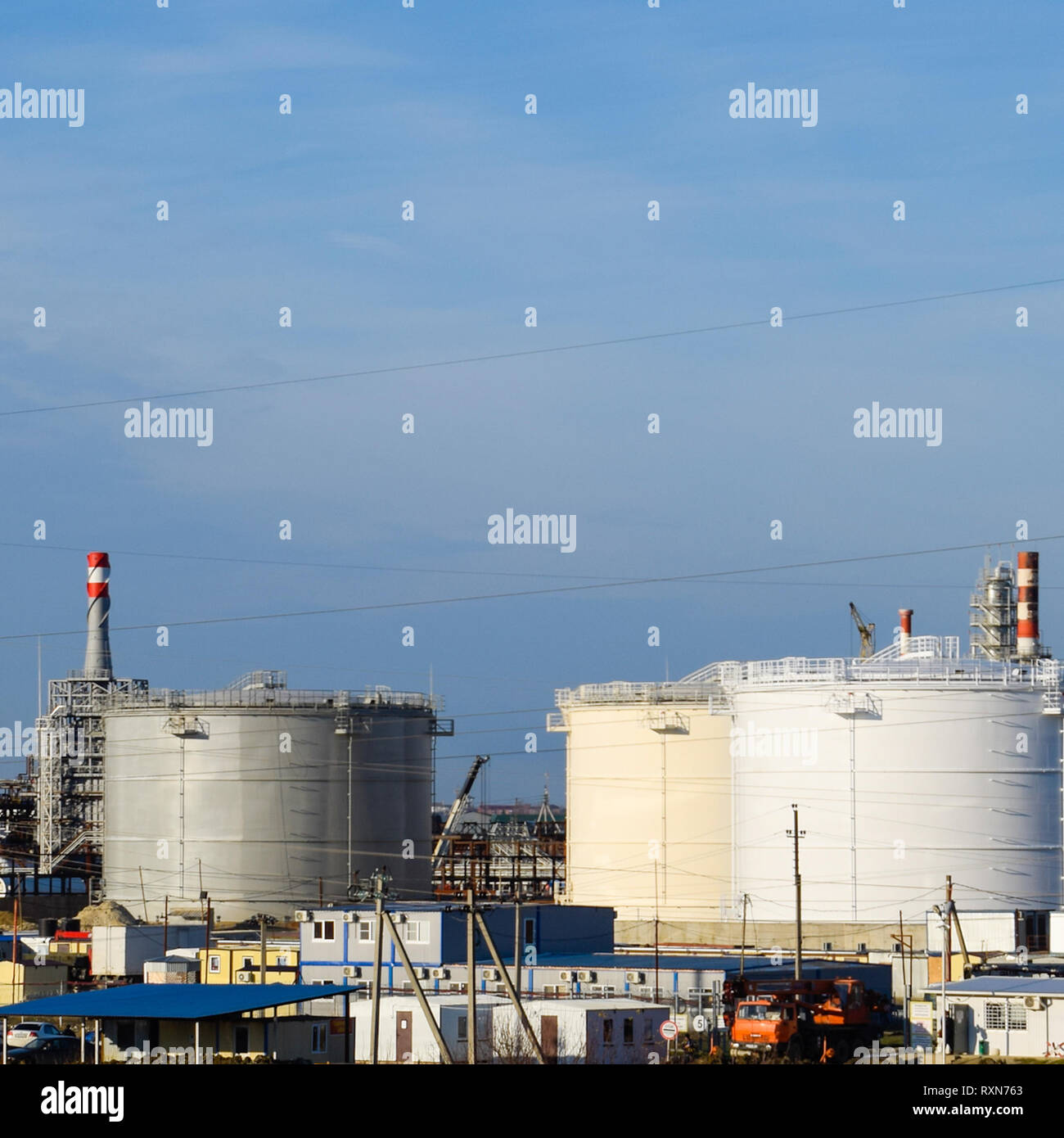 Tank the vertical steel. Capacities for storage of oil, gasoline ...