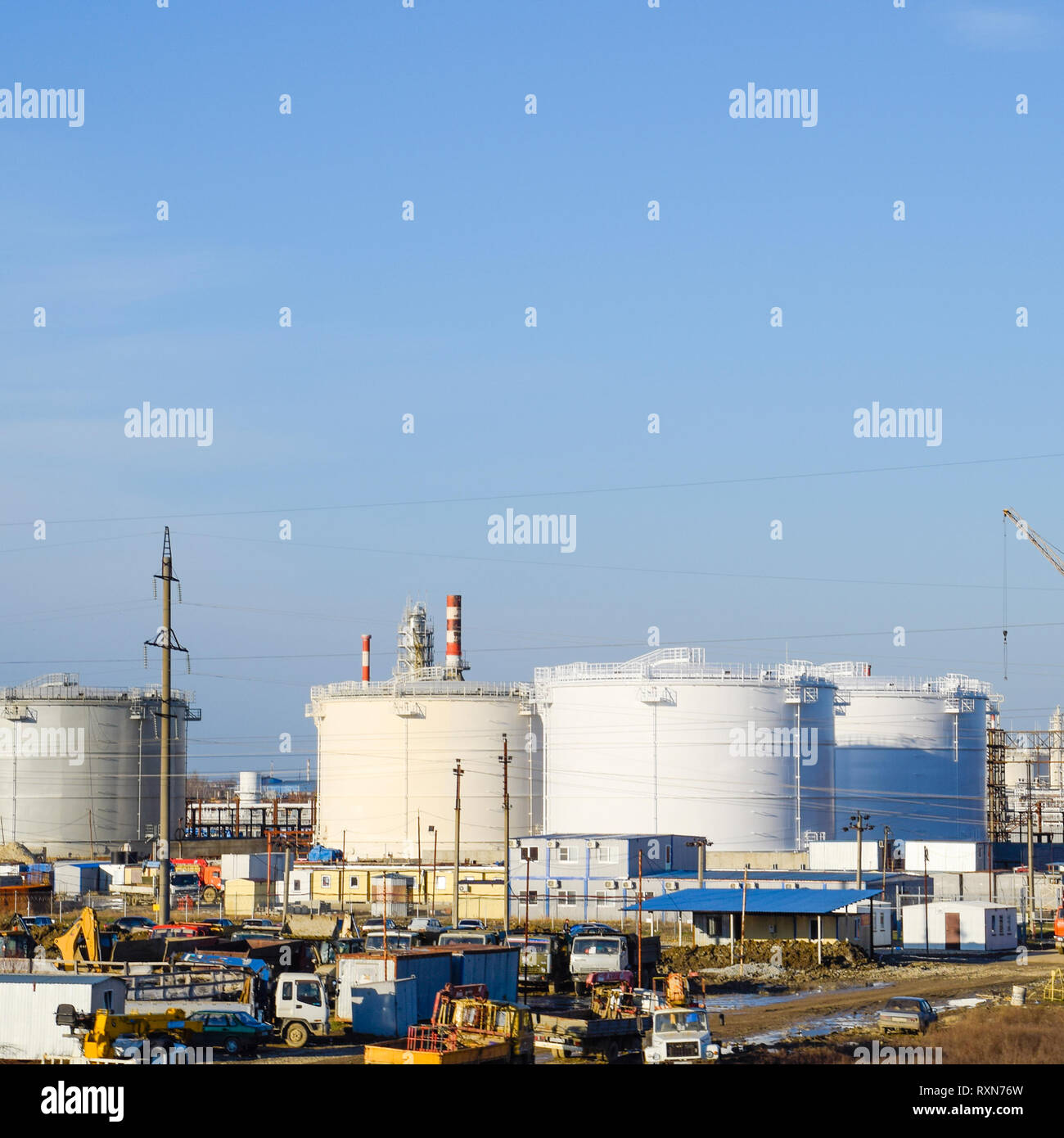 Tank the vertical steel. Capacities for storage of oil, gasoline ...