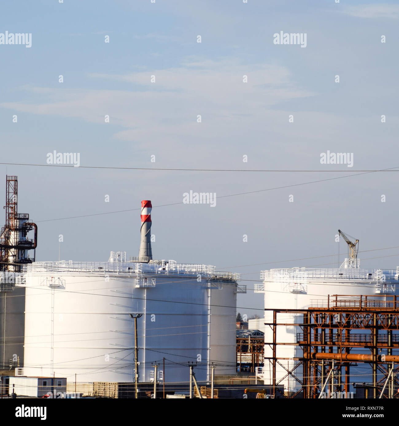 Tank the vertical steel. Capacities for storage of oil, gasoline ...