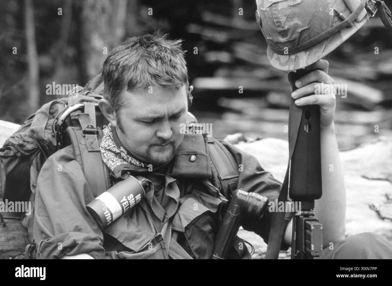 US Rifleman Vietnam War (Reenactor Stock Photo - Alamy