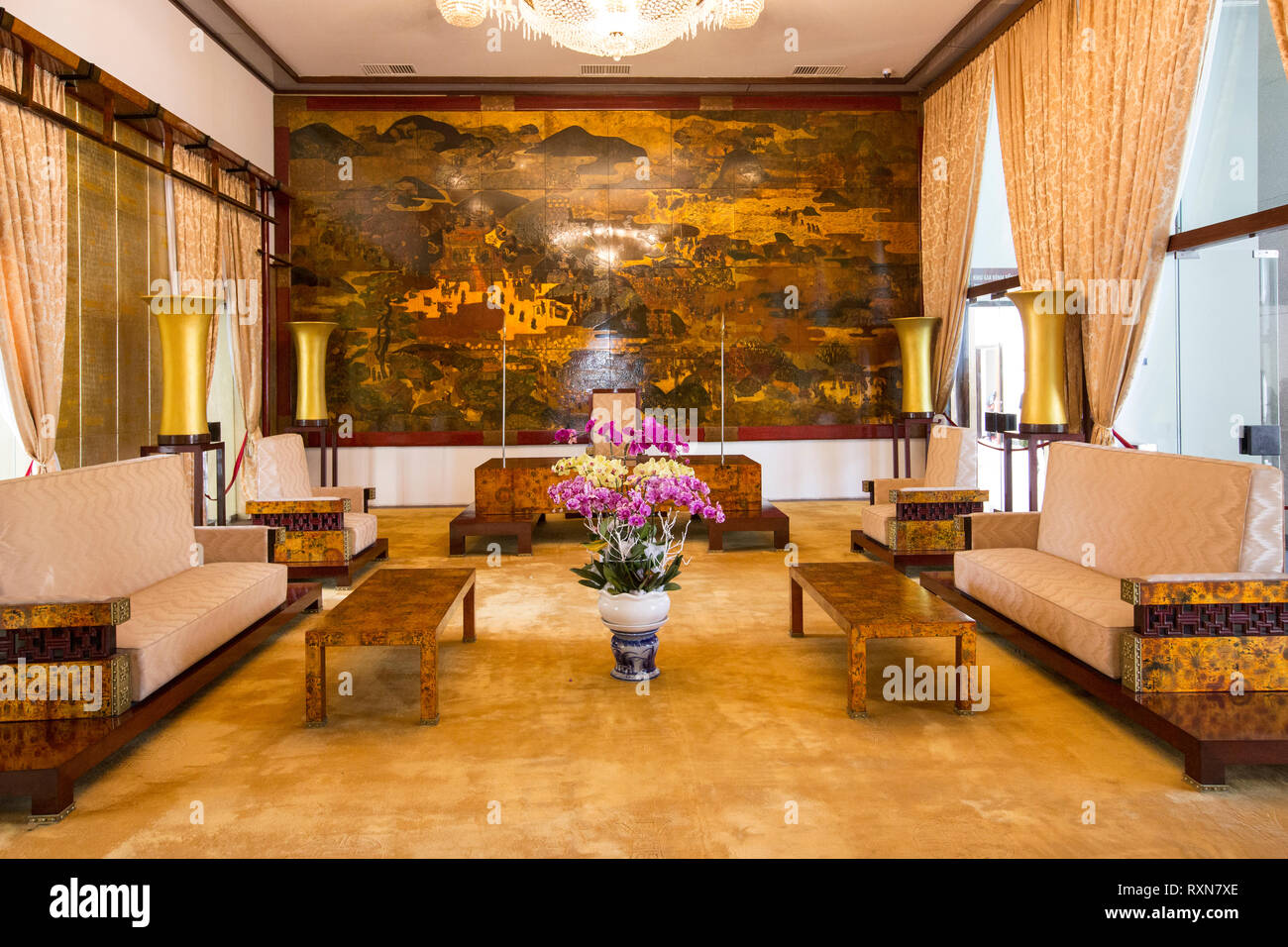 A room in The Reunification/Independence Palace, Ho Chi Minh City ...