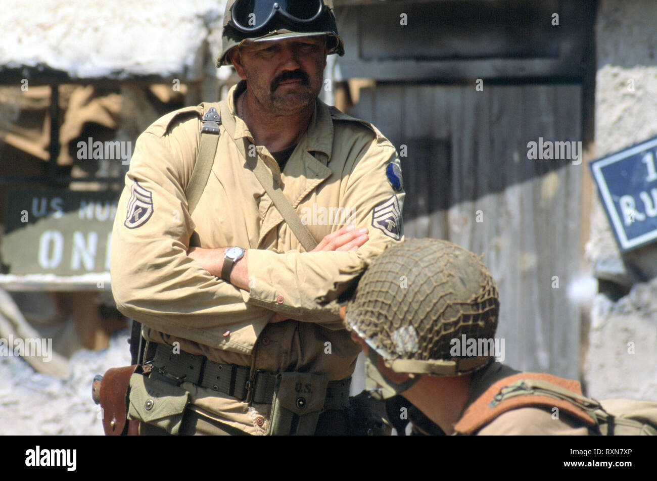 WW2 American GIs in Combat (Reenactors Stock Photo - Alamy