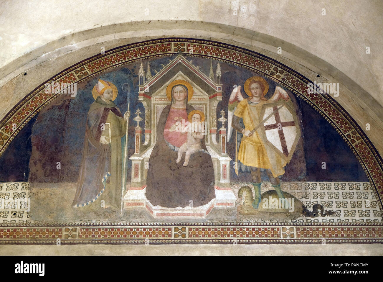 Madonna and Child with the Archangel Michael and St. Louis of Toulouse ...