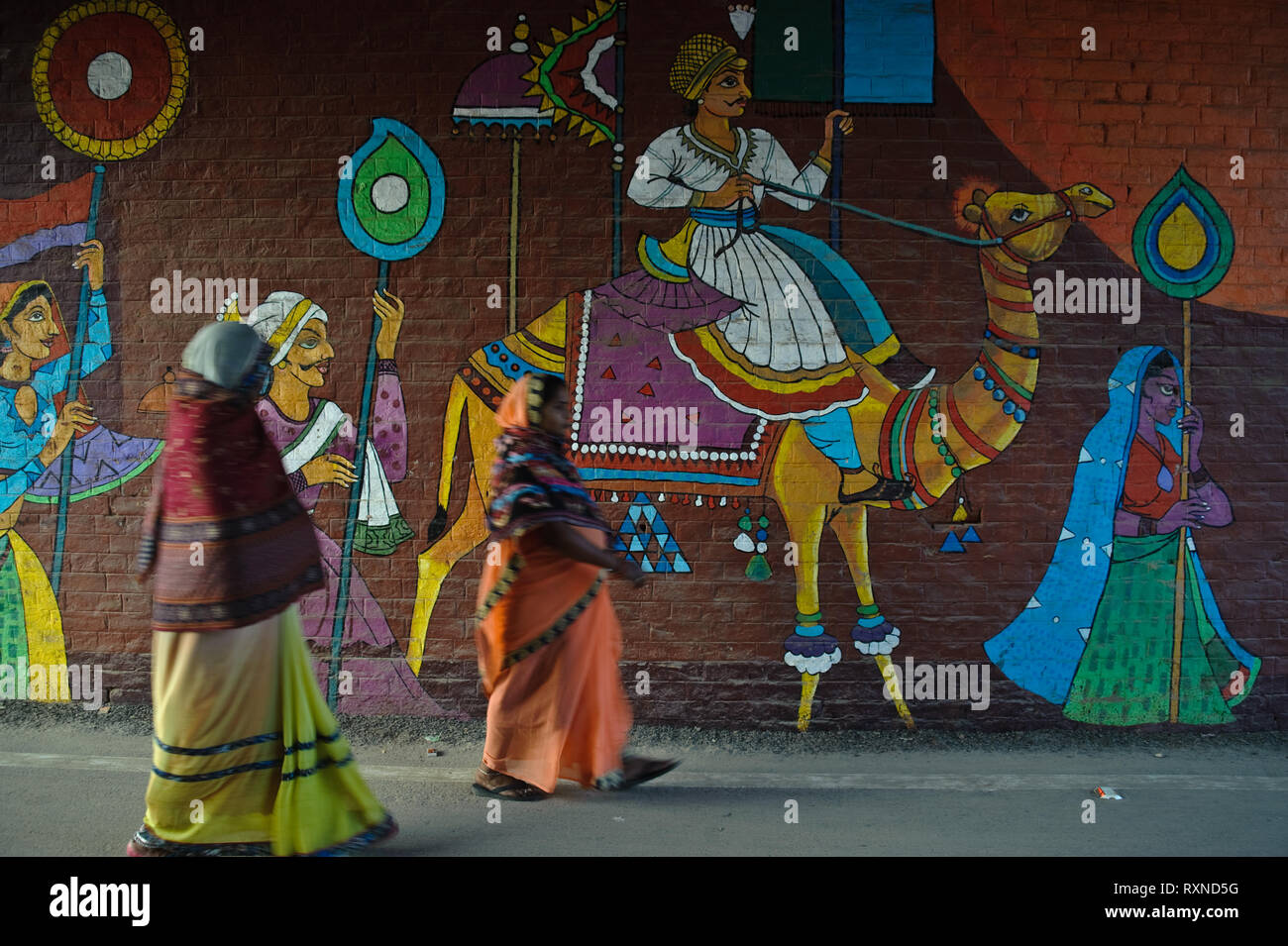 Mural painting ( India Stock Photo - Alamy