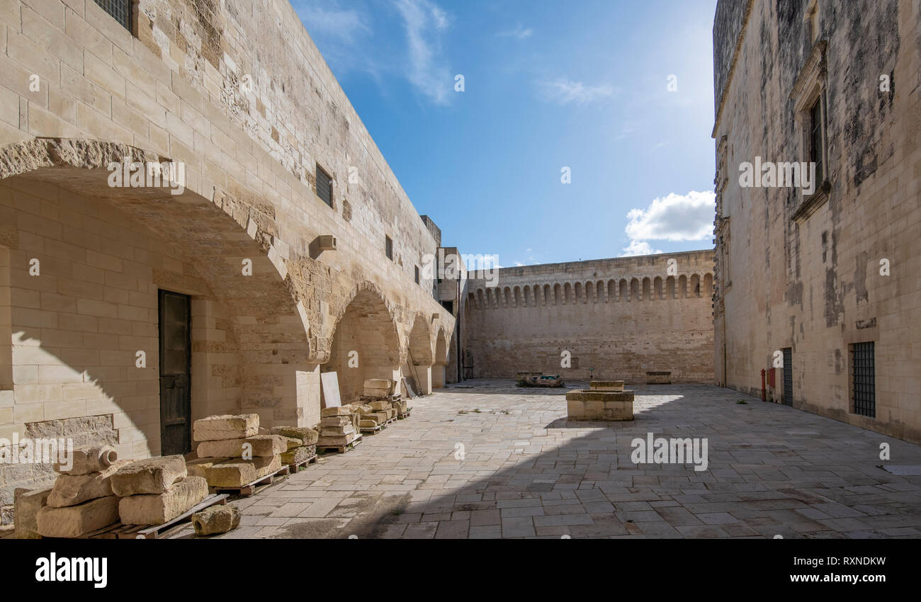 Lecce, Puglia, Italy - Medieval Lecce Castle (Castello Carlo V ...