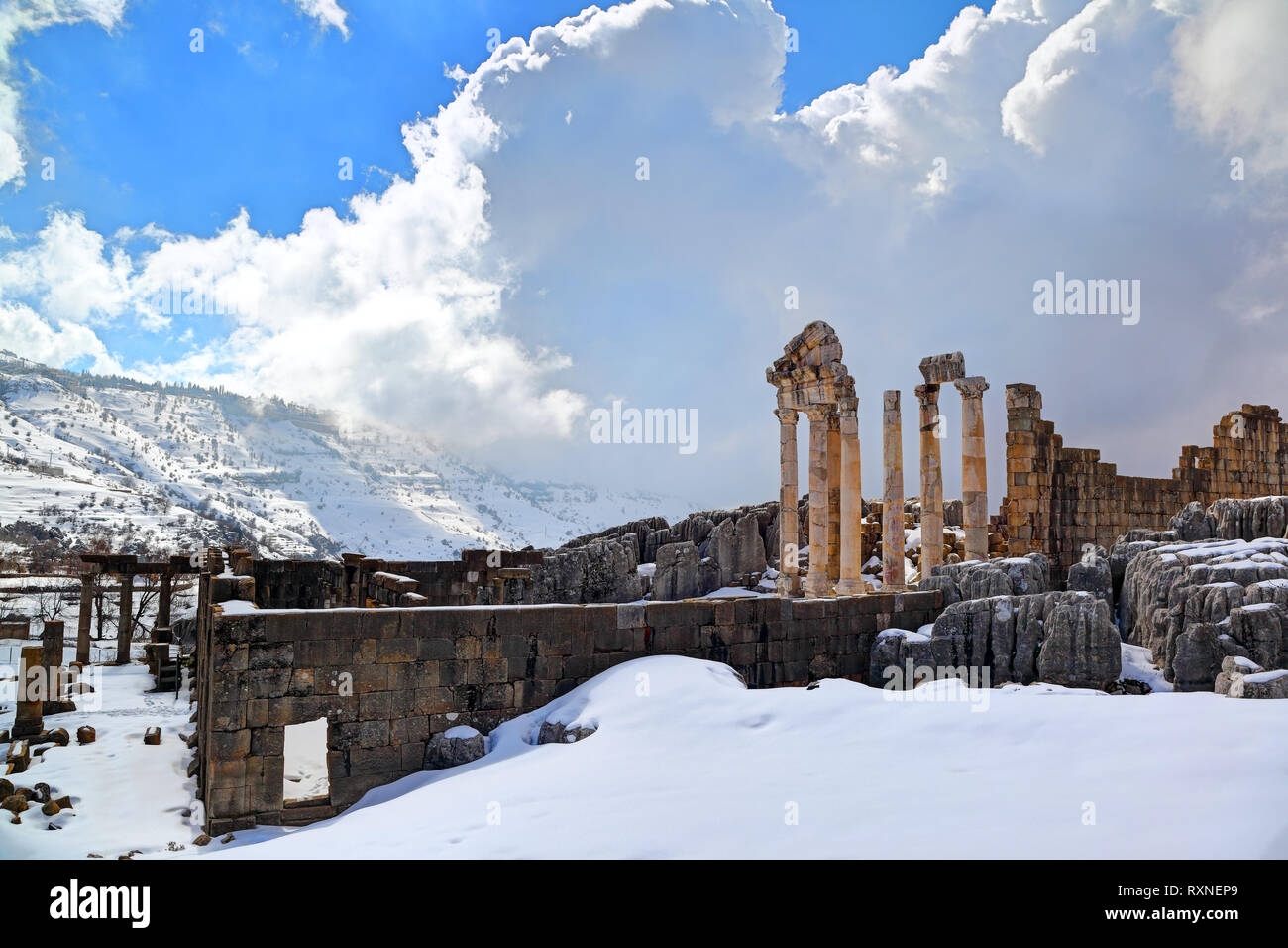 Faqra temple hi-res stock photography and images - Alamy