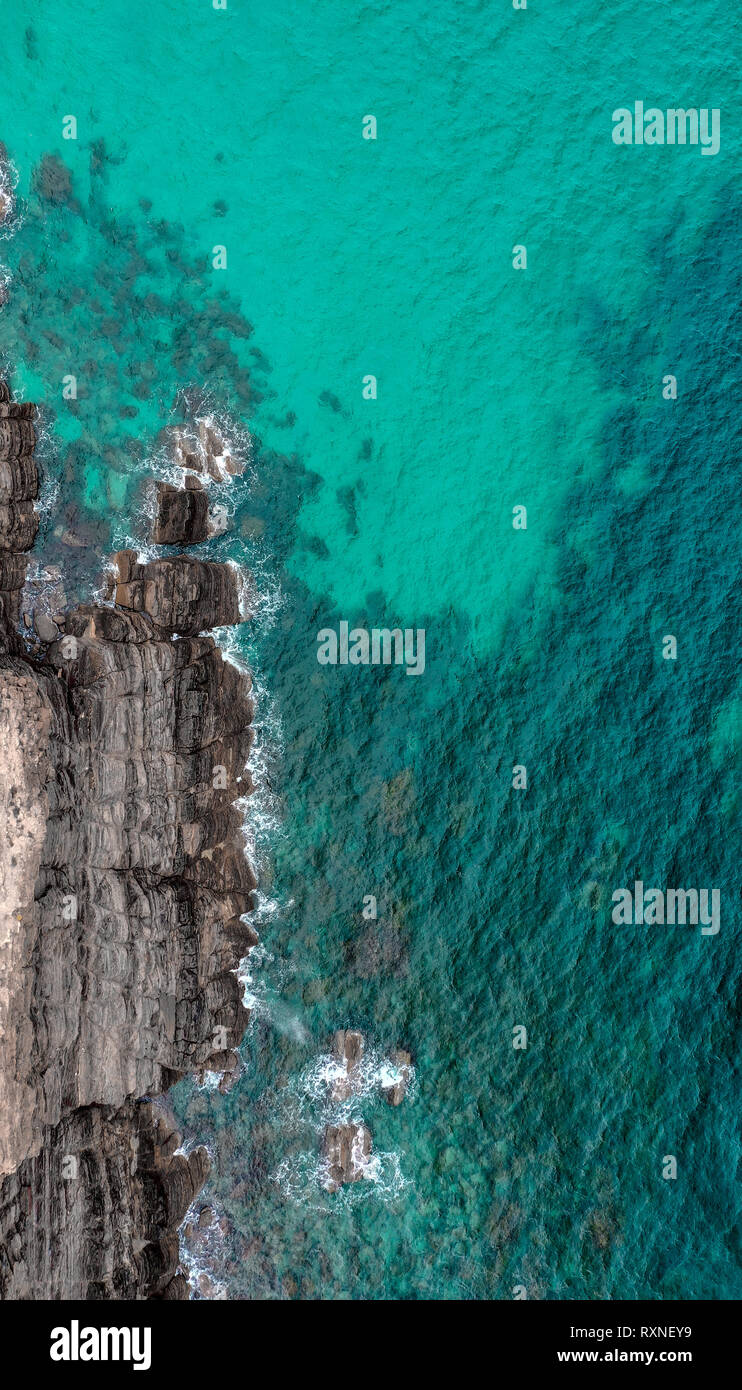 Drone shot calm day beach hi-res stock photography and images - Alamy