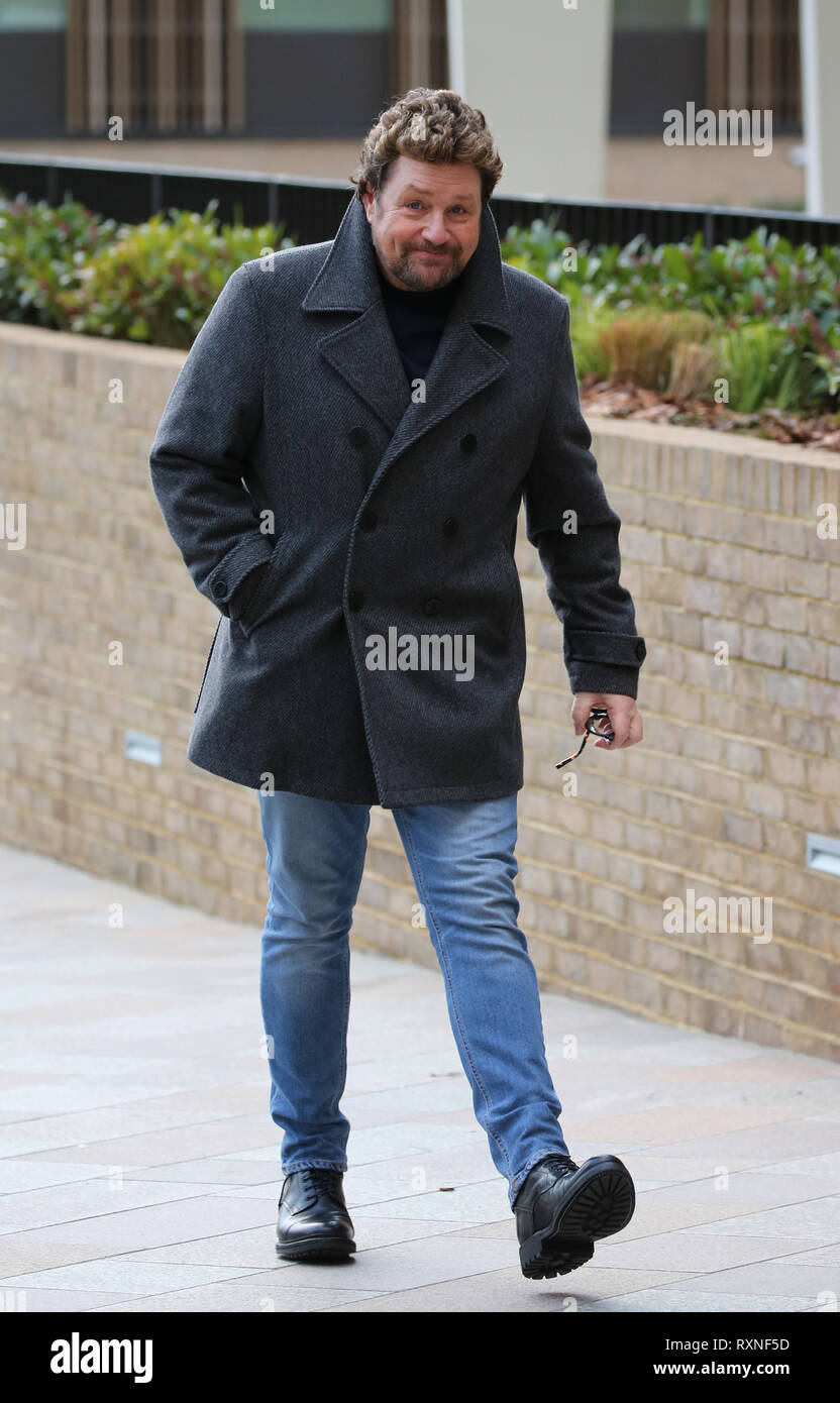 Michael Ball outside ITV Studios Featuring: Michael Ball Where: London ...