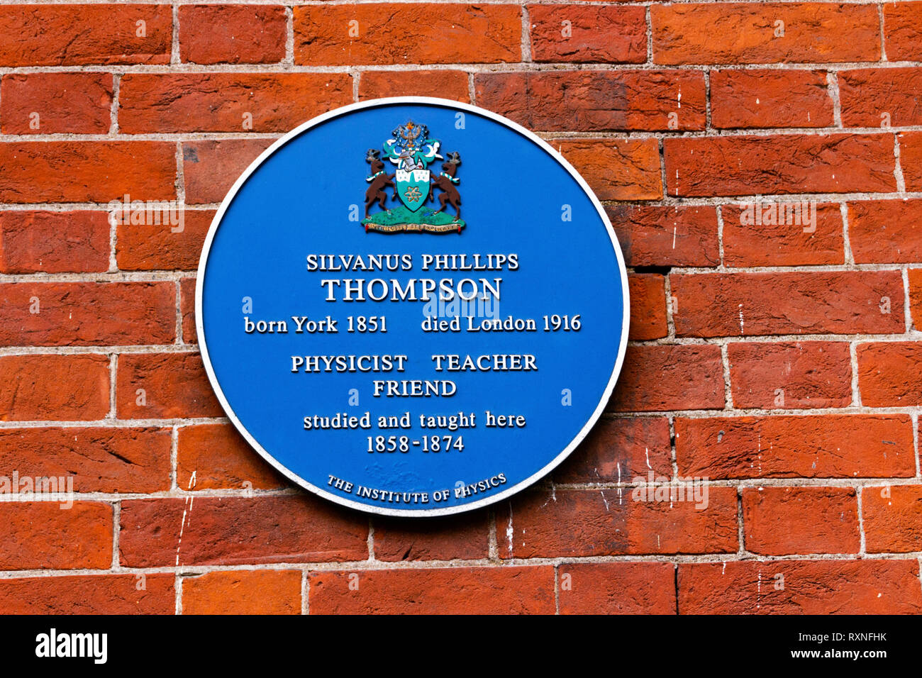 Physics heritage plaque hi-res stock photography and images - Alamy