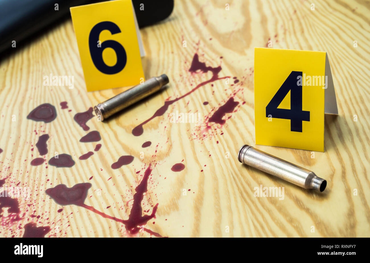 scene of crime, bullet cap, conceptual image, horizontal composition ...