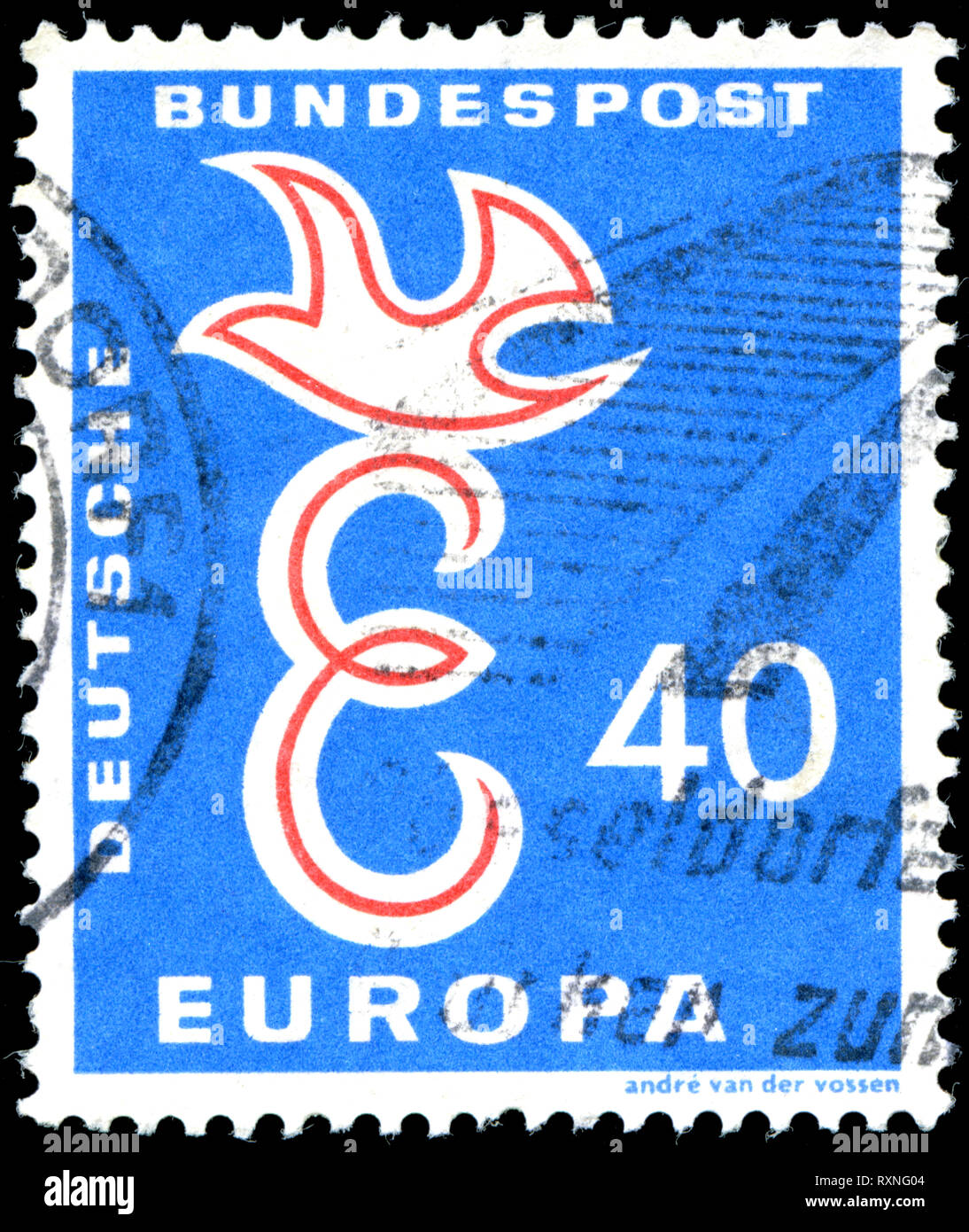Postage stamp from the Federal Republic of Germany in the Europa (C.E.P ...