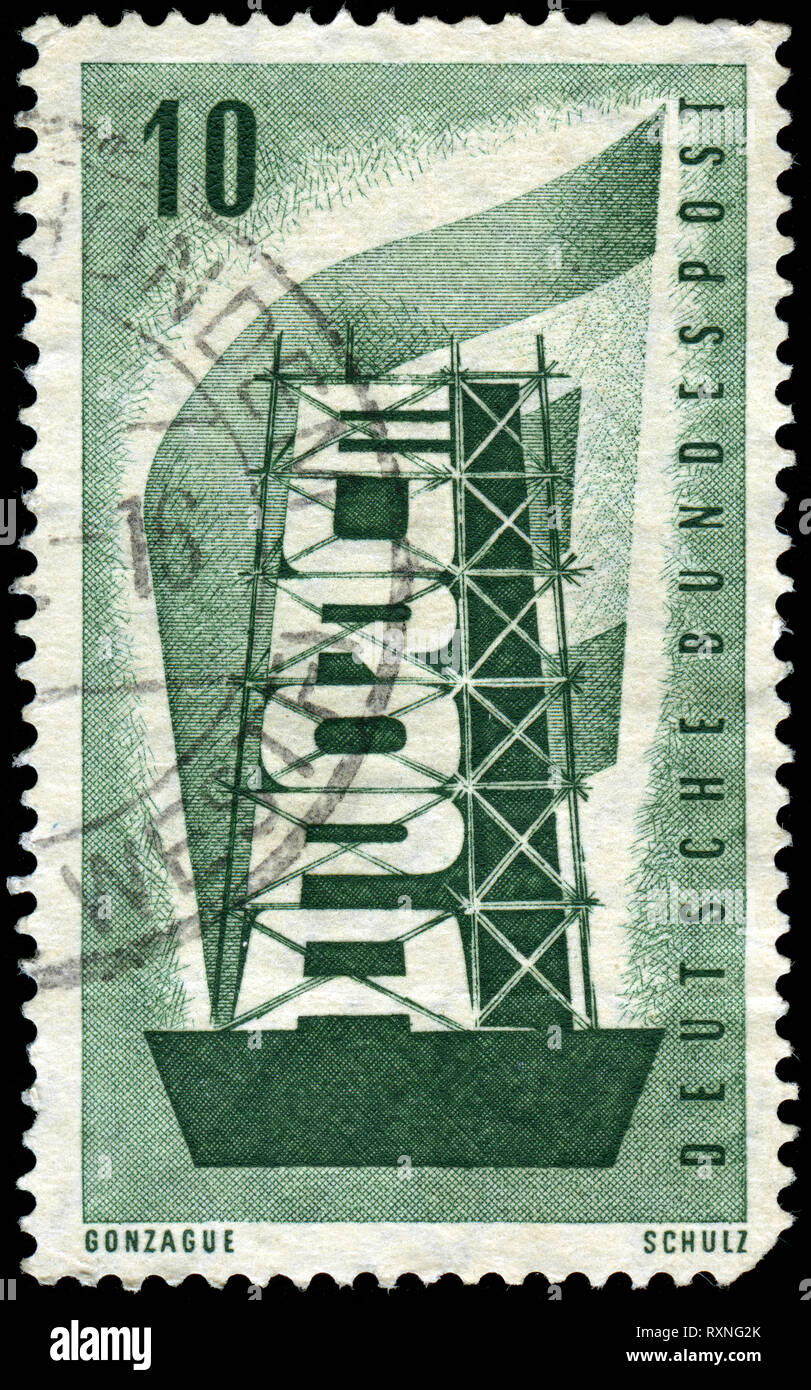 German 10 pfennig stamp hi-res stock photography and images - Alamy