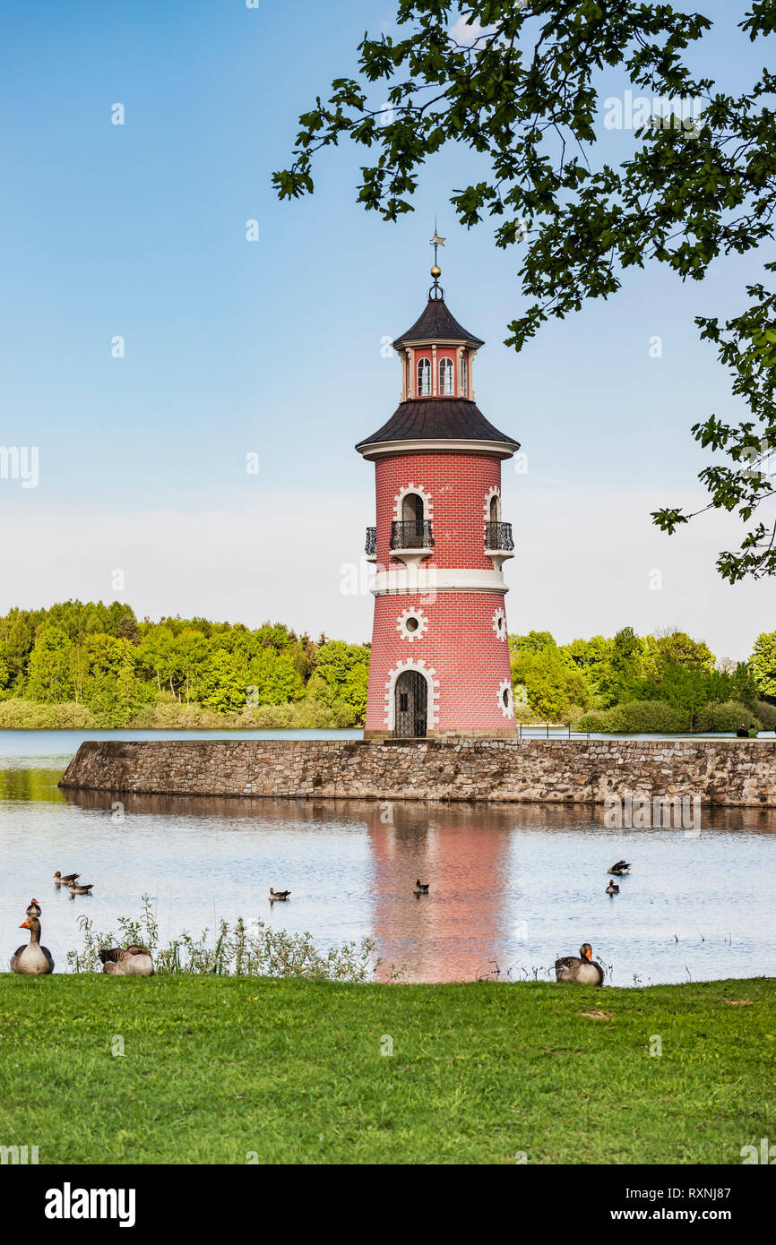 The lighthouse in Moritzburg is the only inland lighthouse in Saxony ...