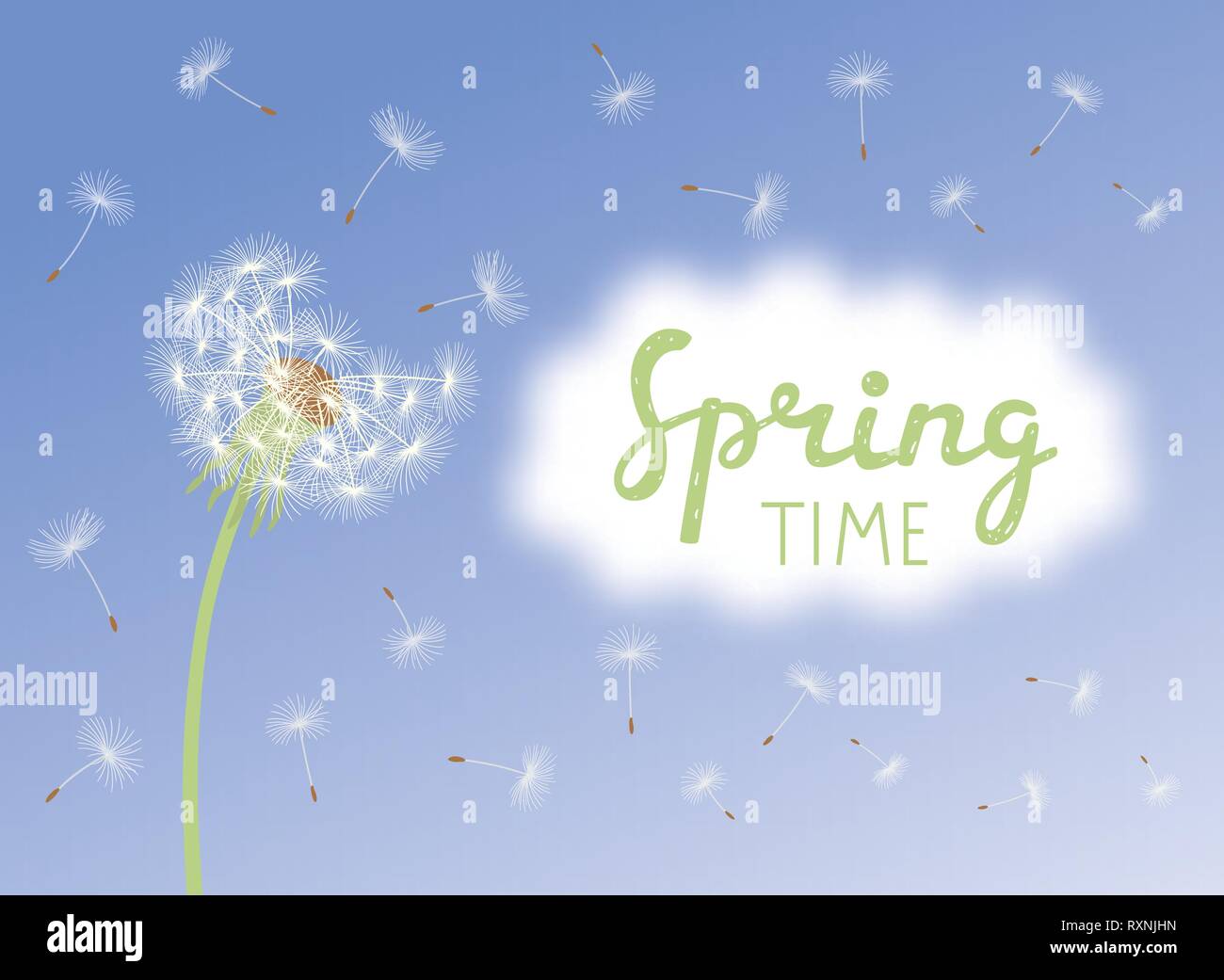 Dandelion Art Stock Vector Images - Alamy