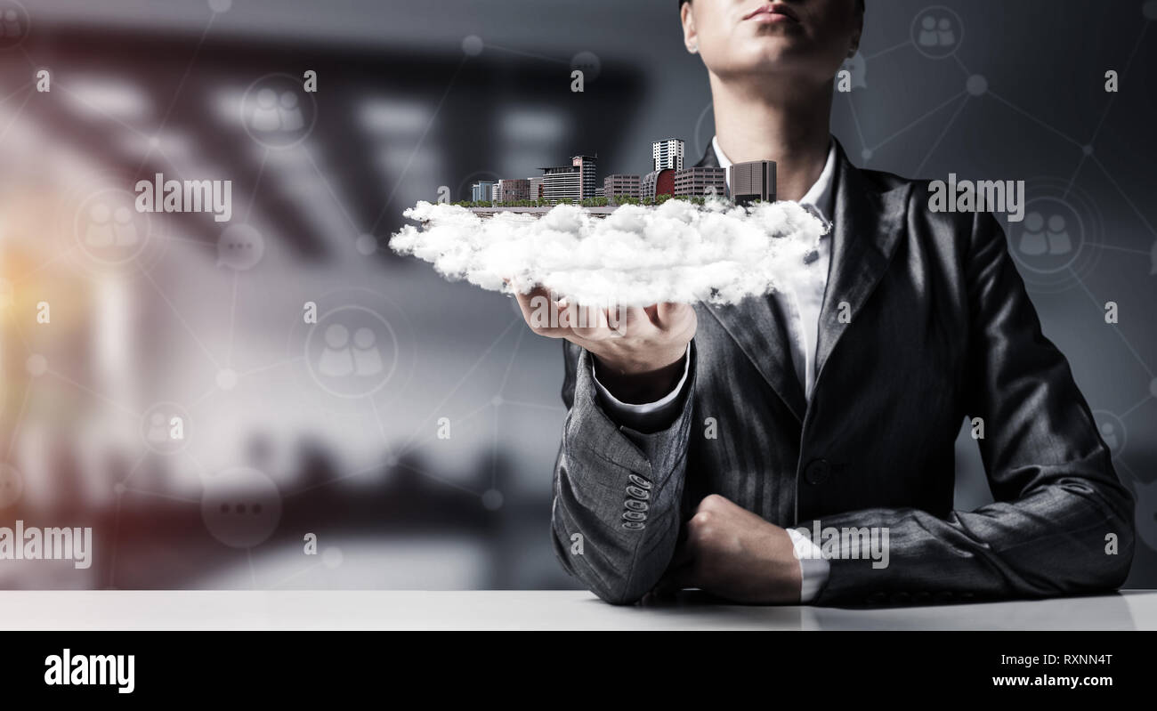 Concept of modern urban development Stock Photo - Alamy