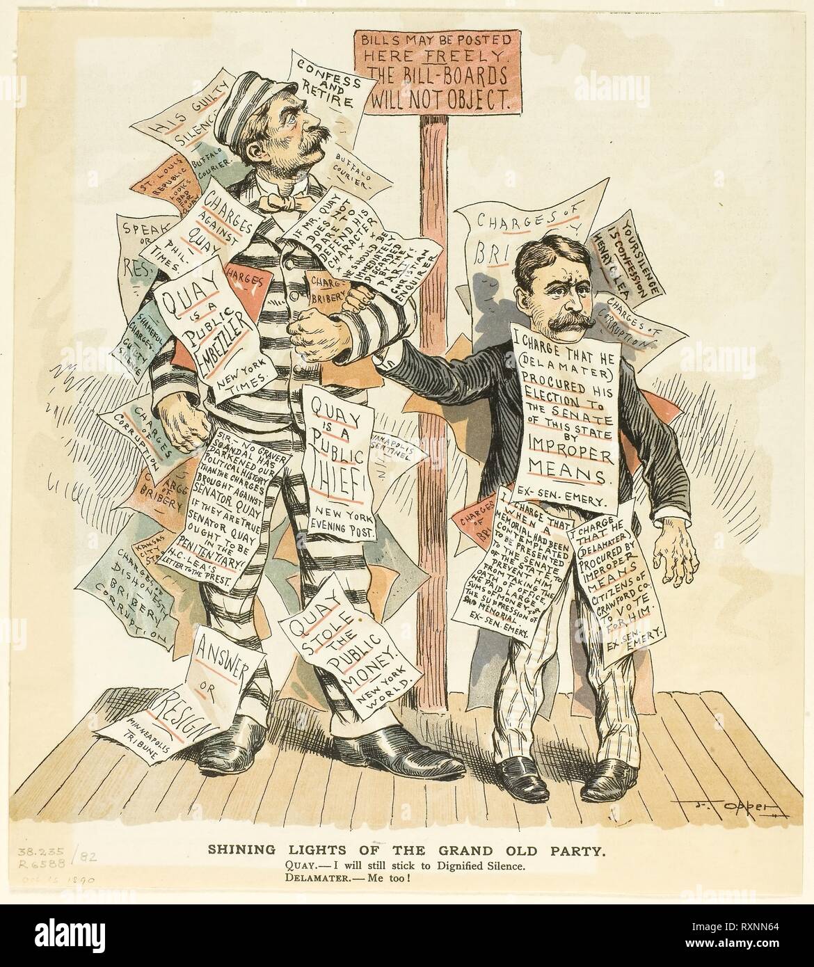 Shining Lights of the Grand Old Party. Frederick Opper; American, 1857 ...