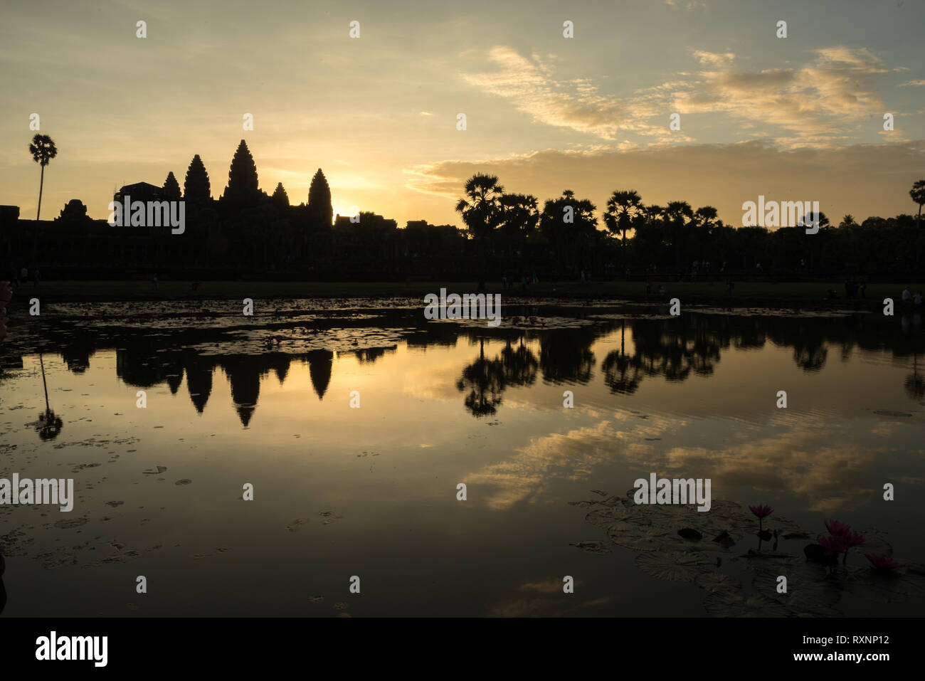 Sunrise at Angkor Wat Stock Photo - Alamy