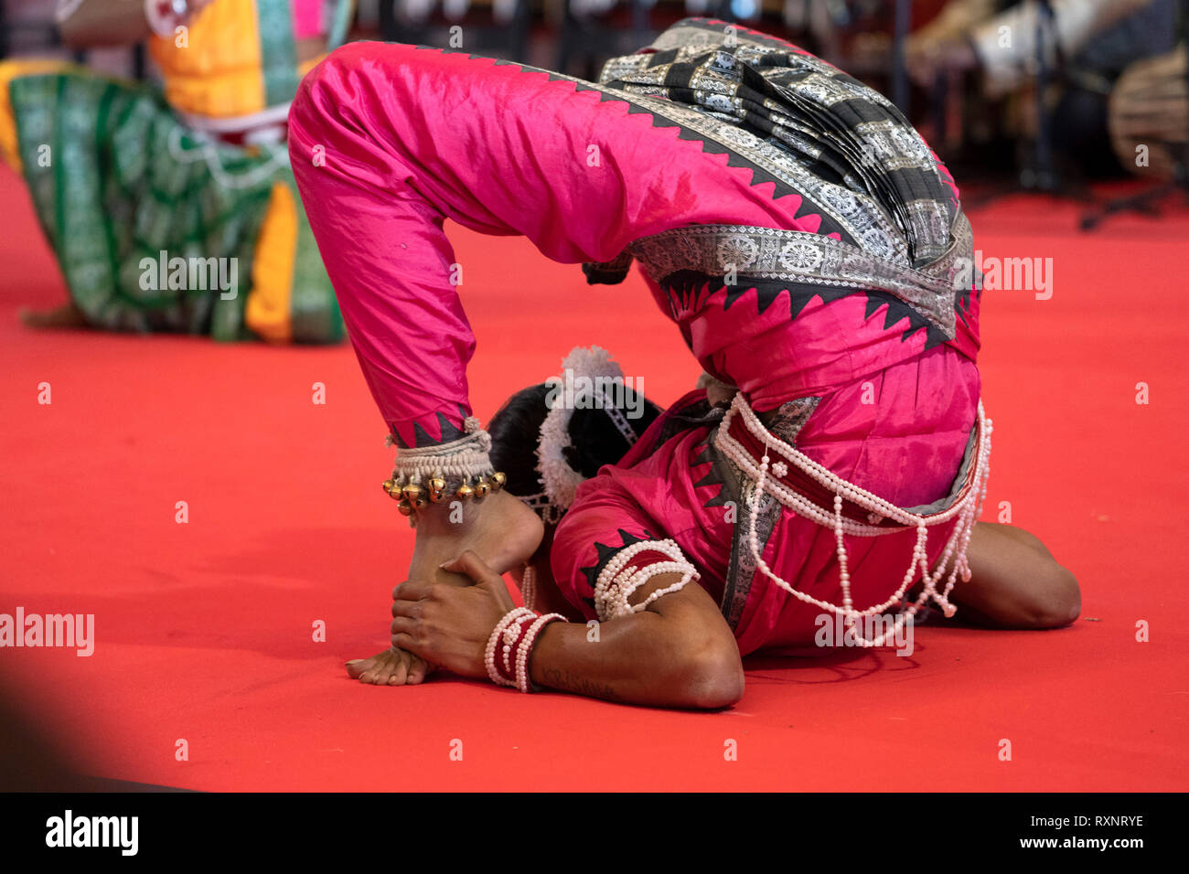 Indian traditional dancer foot detail Stock Photo - Alamy