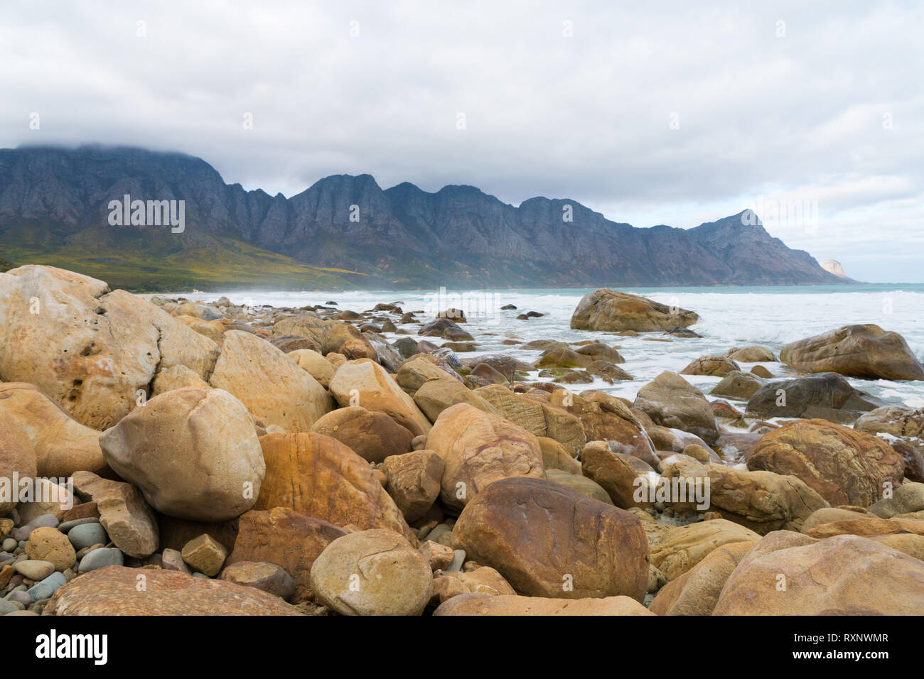 Stunning view of Kogel Bay Beach, located along Route 44 in the eastern ...