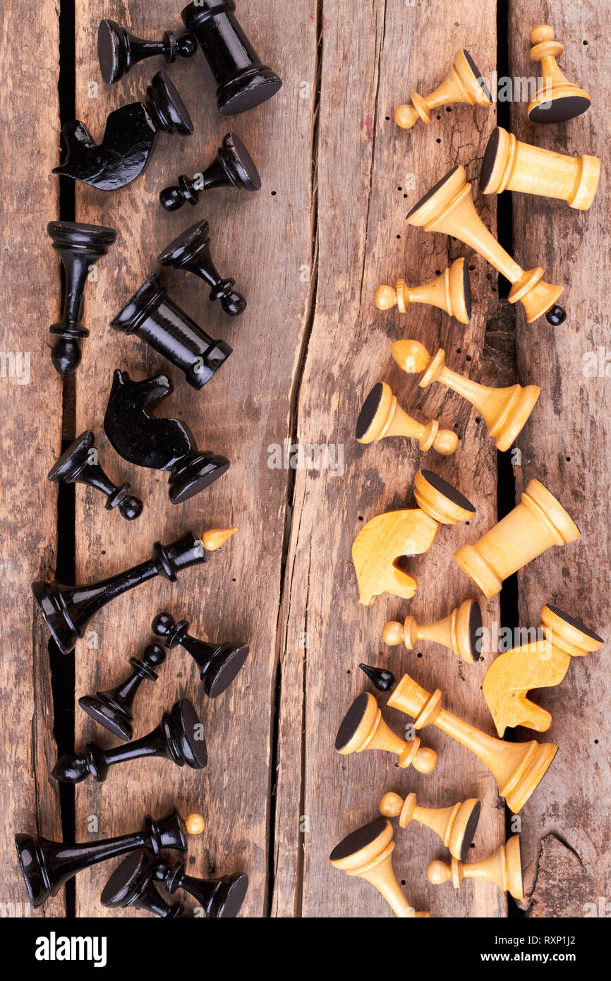 Abstract composition of chess figures Stock Photo - Alamy
