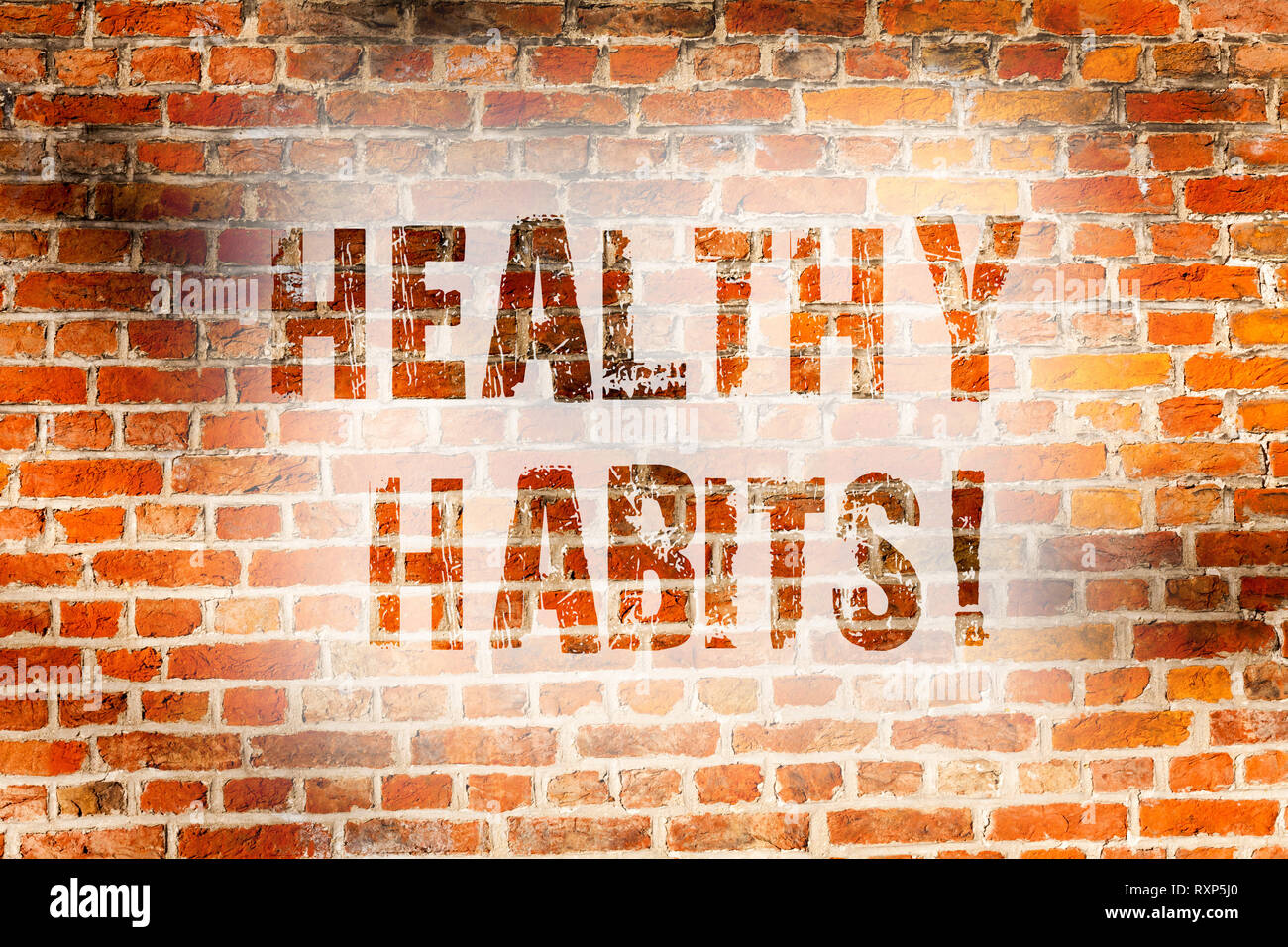Conceptual hand writing showing Healthy Habits. Concept meaning Good ...