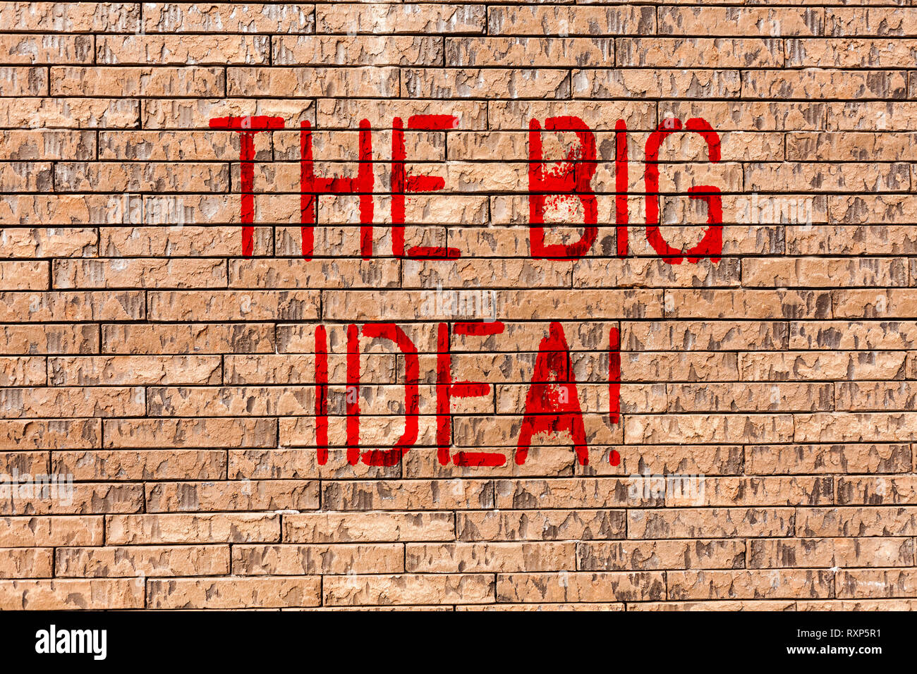 Word writing text The Big Idea. Business photo showcasing Have a ...