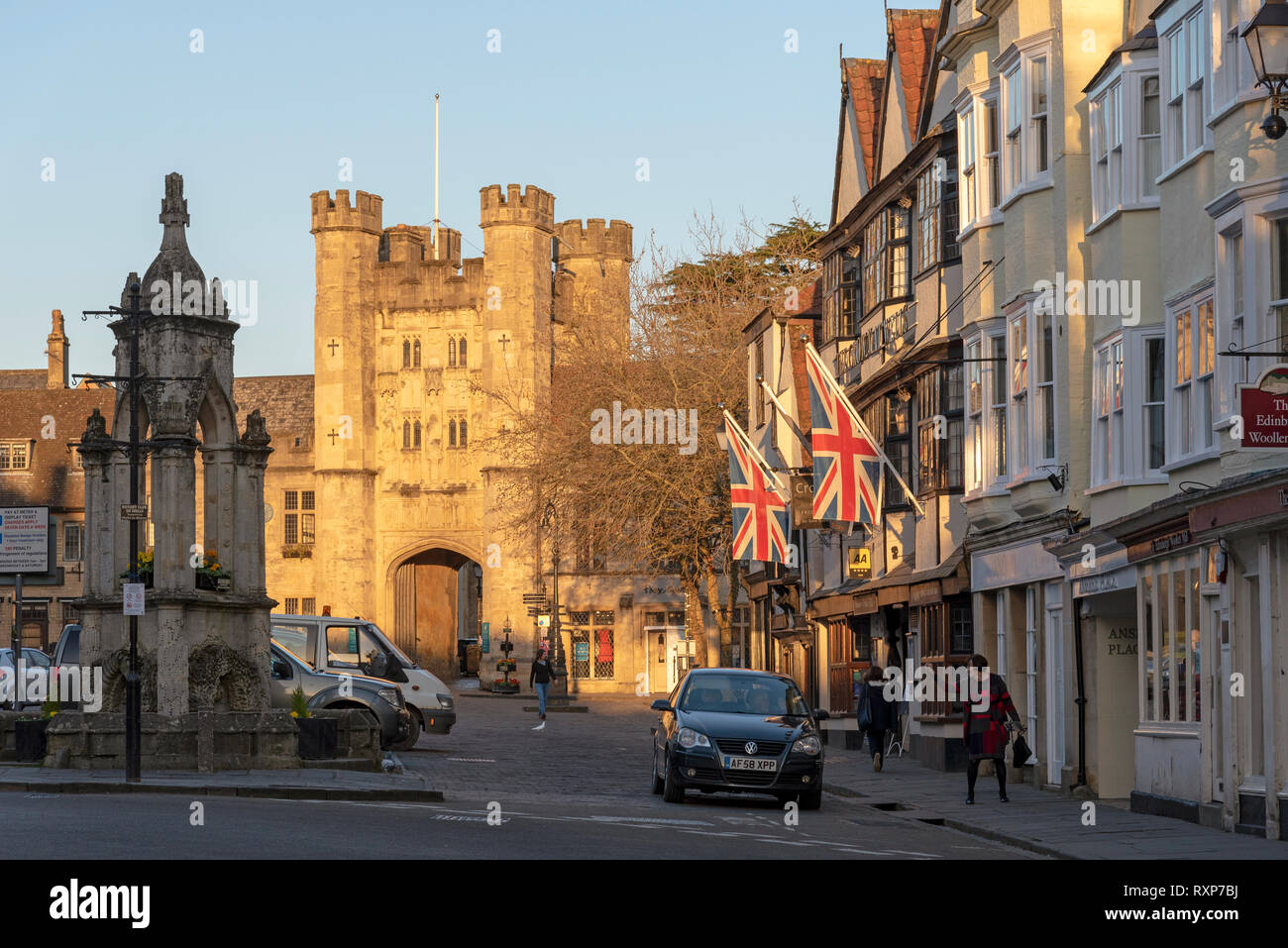 Wells city in the landscape hi-res stock photography and images - Alamy