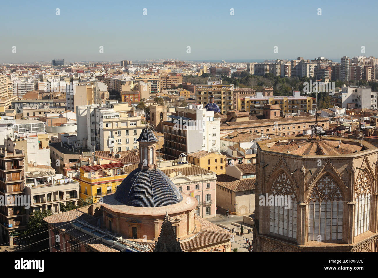 Downtown valencia spain panorama view hi-res stock photography and ...