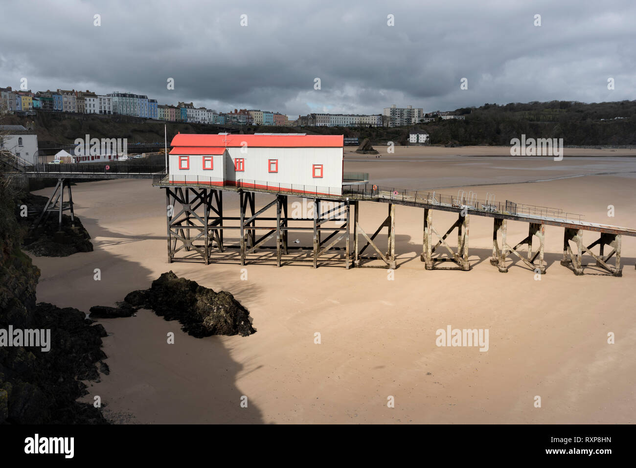 The old RNLI lifeboat station at Tenby Stock Photo - Alamy