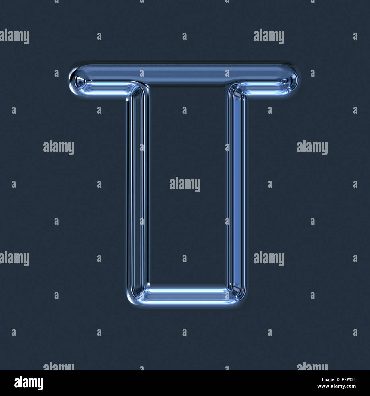 Abstract illustrated glass letter T Stock Photo - Alamy