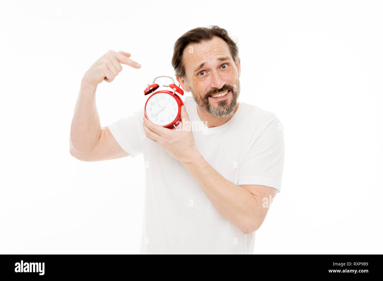 Ringing alarm clock. Personal schedule and daily regime. Alarm clock ...