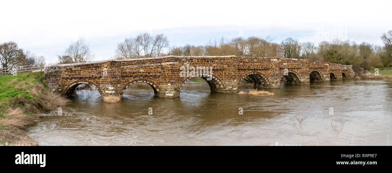 Panorama, White Mill bridge, River Stour, Dorset, UK Stock Photo - Alamy