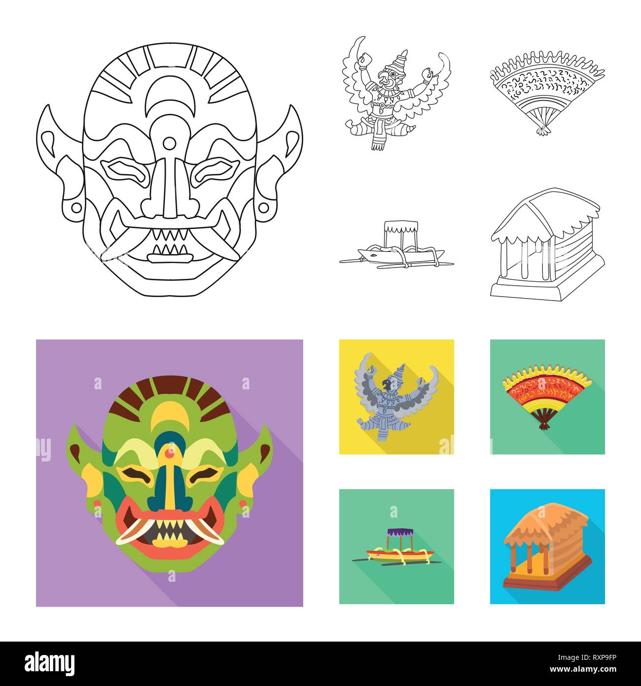 mask,garuda,fan,boat,hut,indonesian,bird,beautiful,sail,house,culture ...