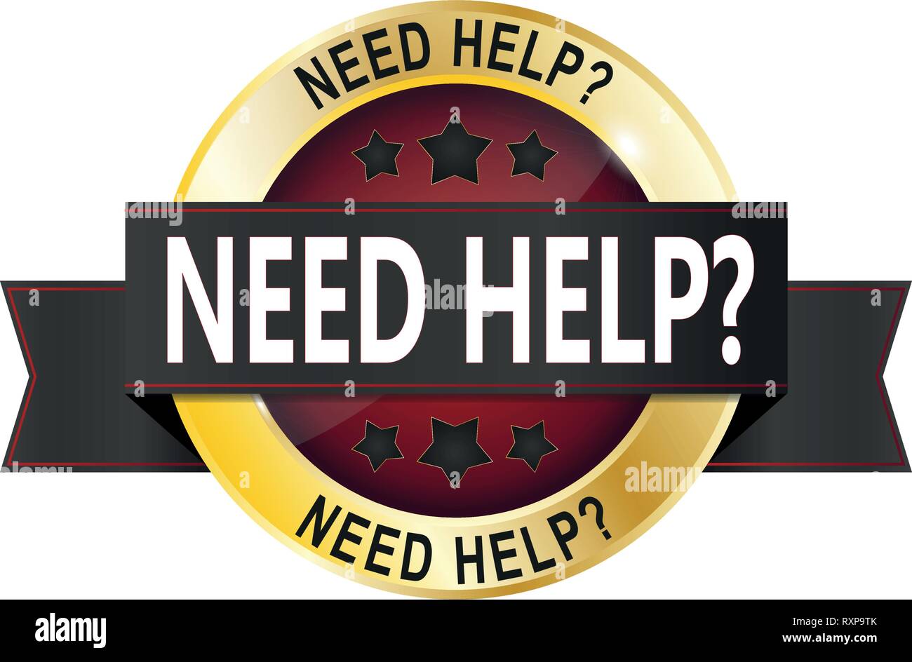 Here To Help Badge Stock Photos & Here To Help Badge Stock Images - Alamy