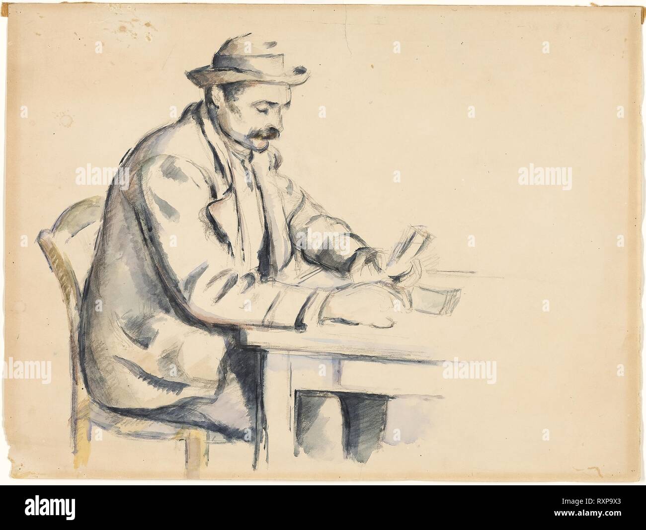 A Study for the Card Players. Paul Cézanne; French, 1839-1906. Date ...