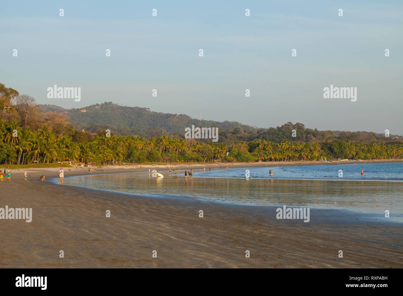 Samara,Guanacaste / Costa Rica-January 25, 2019: Samara beach. Favorite ...