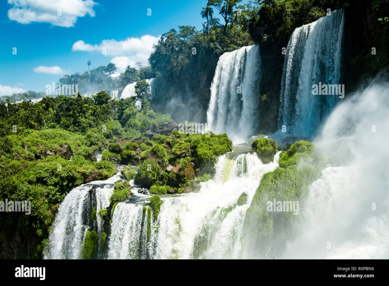 The Amazing waterfalls of Iguazu in Brazil Stock Photo - Alamy