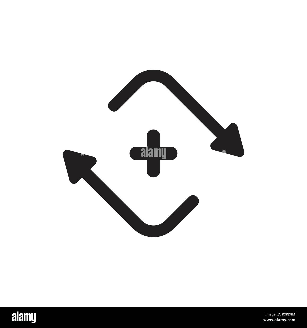 Circular arrows vector vectors Black and White Stock Photos & Images ...