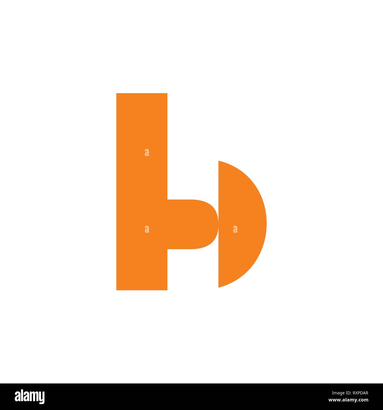 letter b simple geometric logo vector Stock Vector Image & Art - Alamy
