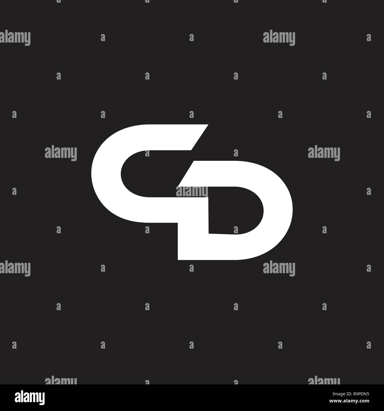 abstract letters cd simple geometric logo Stock Vector Image & Art - Alamy